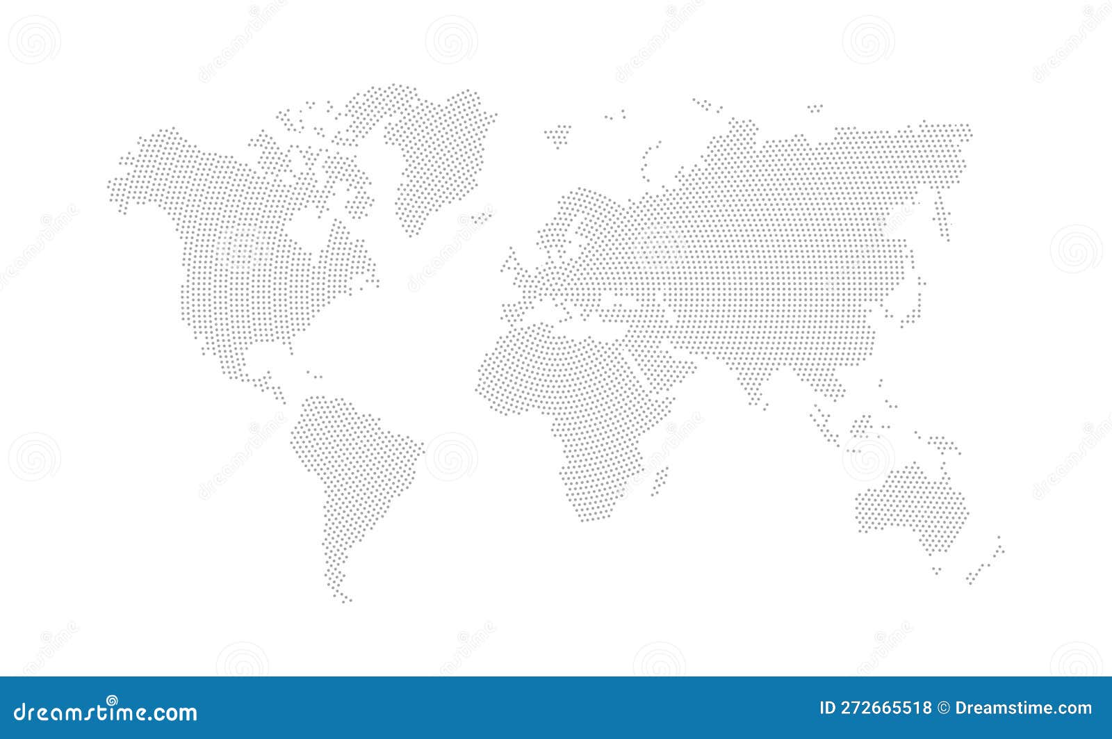 Dotted World Map. Vector Illustration Stock Vector - Illustration of ...