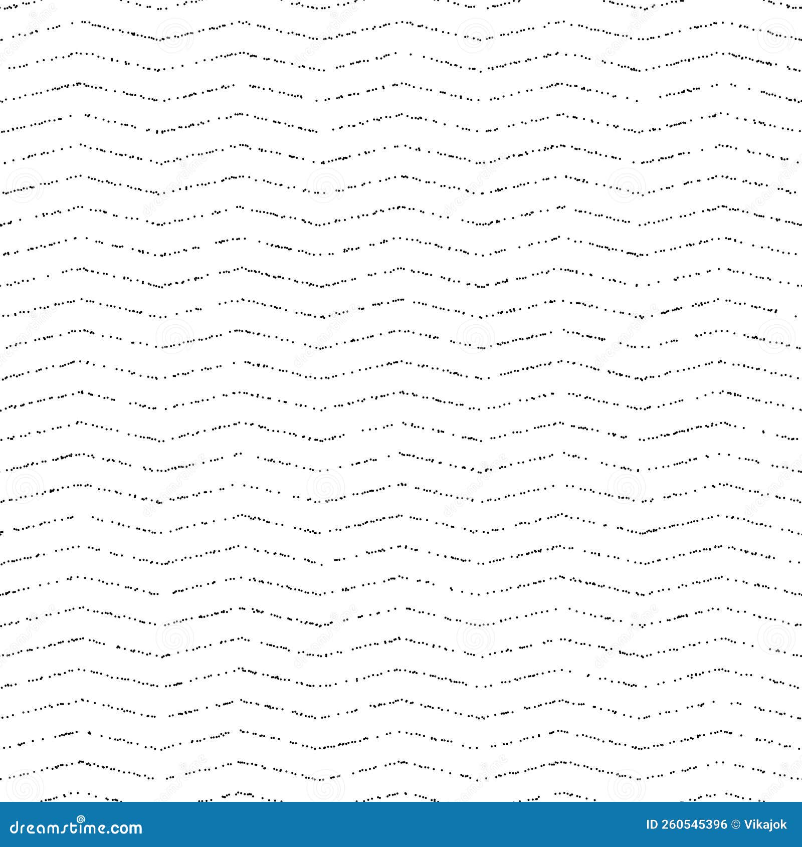 Dotted Zig-zag Lines Seamless Pattern. Black and White Stipple ...