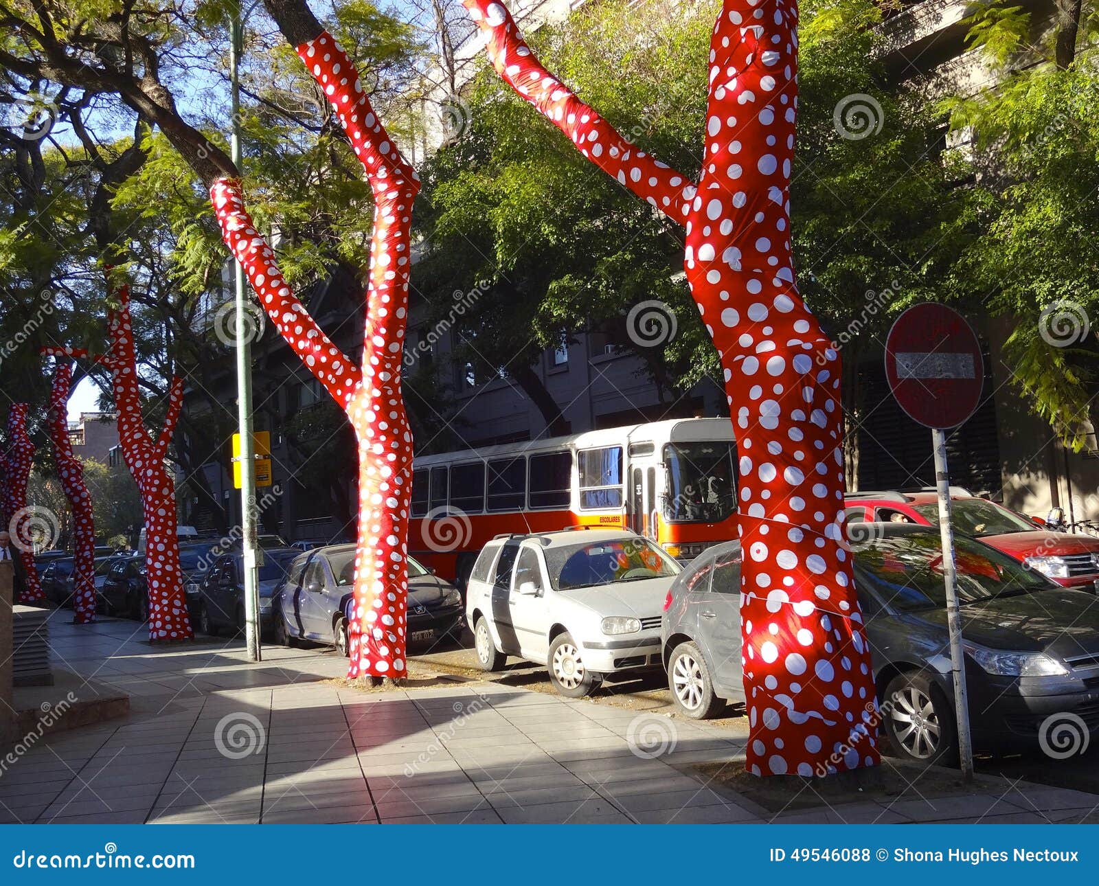 Dotty Trees, Buenos Aires editorial stock photo. Image of spots - 49546088