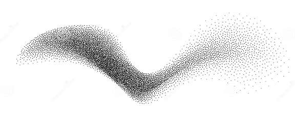 Dotwork Abstract Shape, Black Grain Texture, Abstract Stipple Sand ...