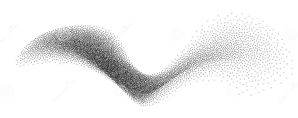 Dotwork Abstract Shape, Black Grain Texture, Abstract Stipple Sand ...
