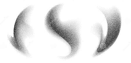 Dotwork Abstract Shapes, Black Grain Texture, Abstract Stipple Sand ...