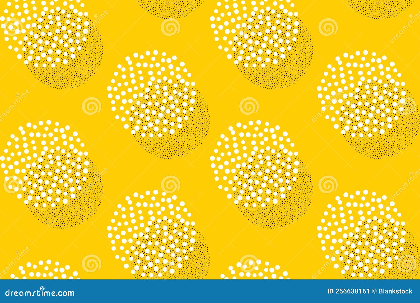 Dotwork Circles Seamless Pattern Background. Noise Stipple Dots Texture ...