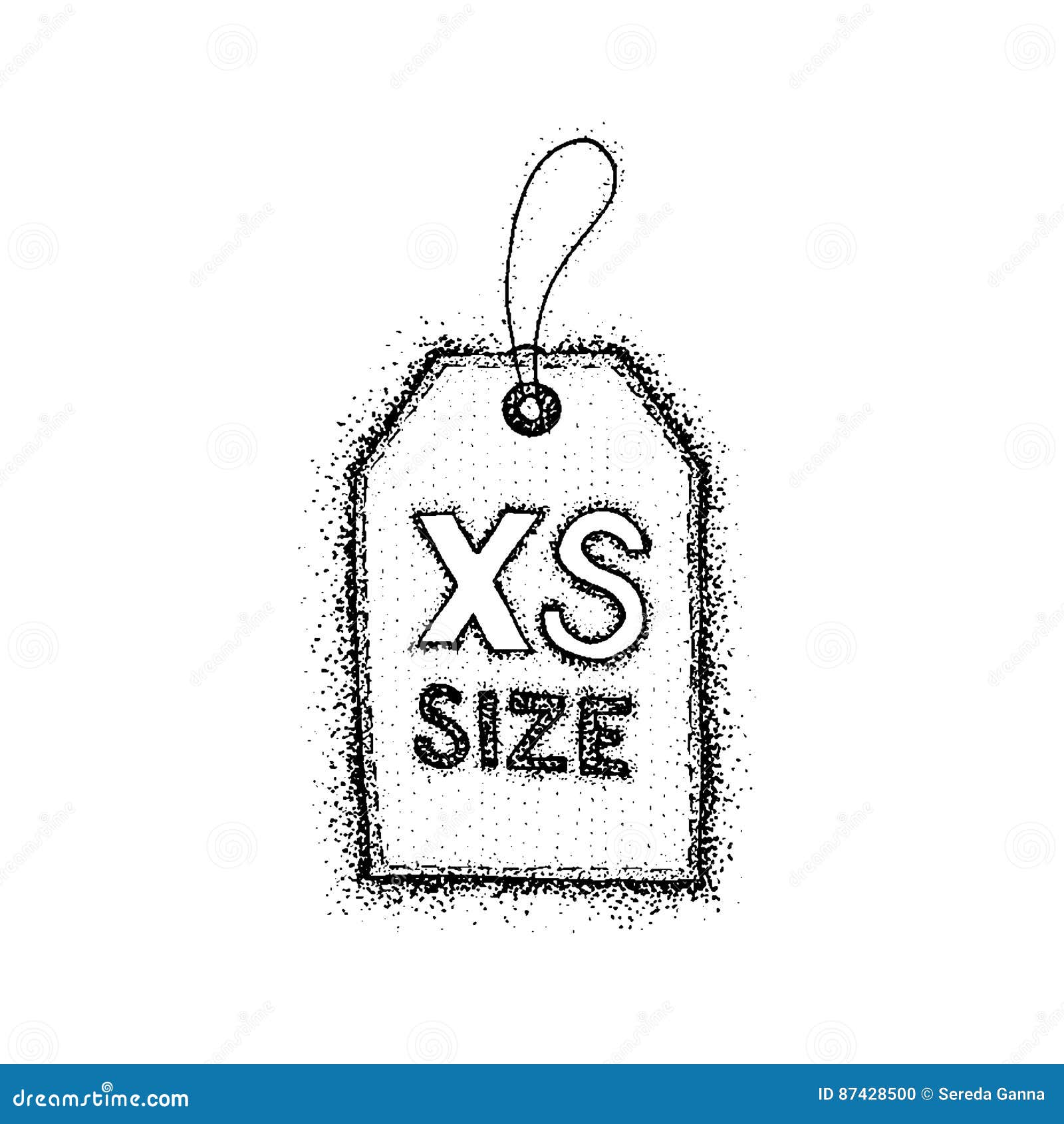 Xxl Size Label. Xxl Size Round Band Sign. Cartoon Vector ...