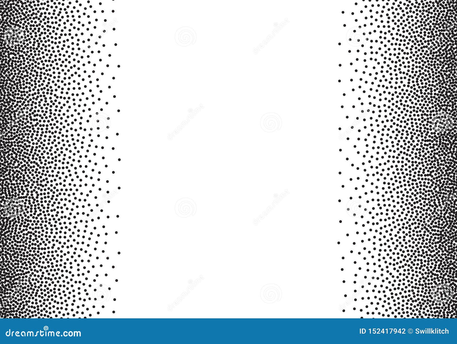 Dotwork Gradient Background, Black and White Scattered Stipple Dots ...