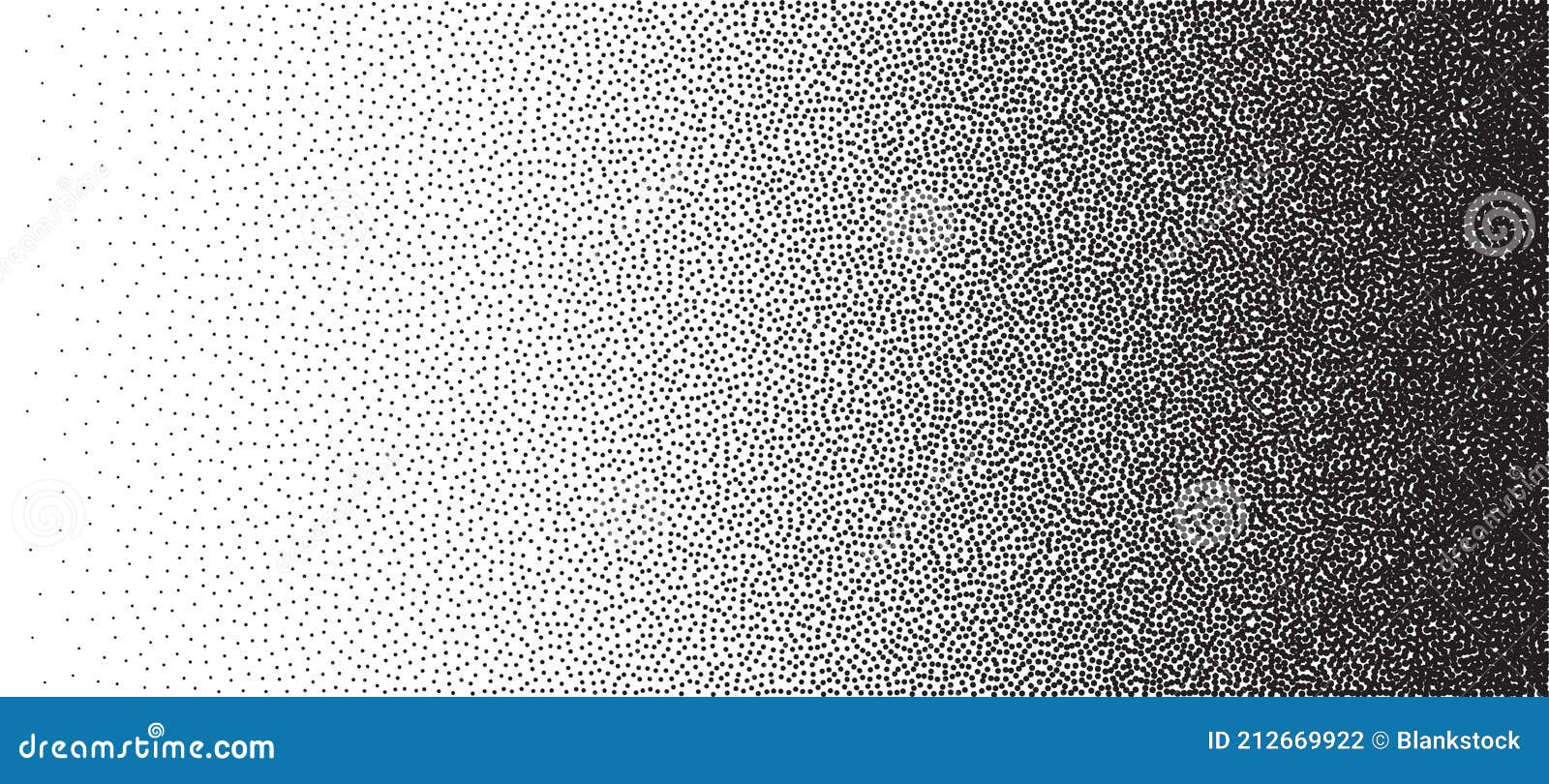 Dotwork Gradient Background, Black And White Scattered Stipple Dots ...
