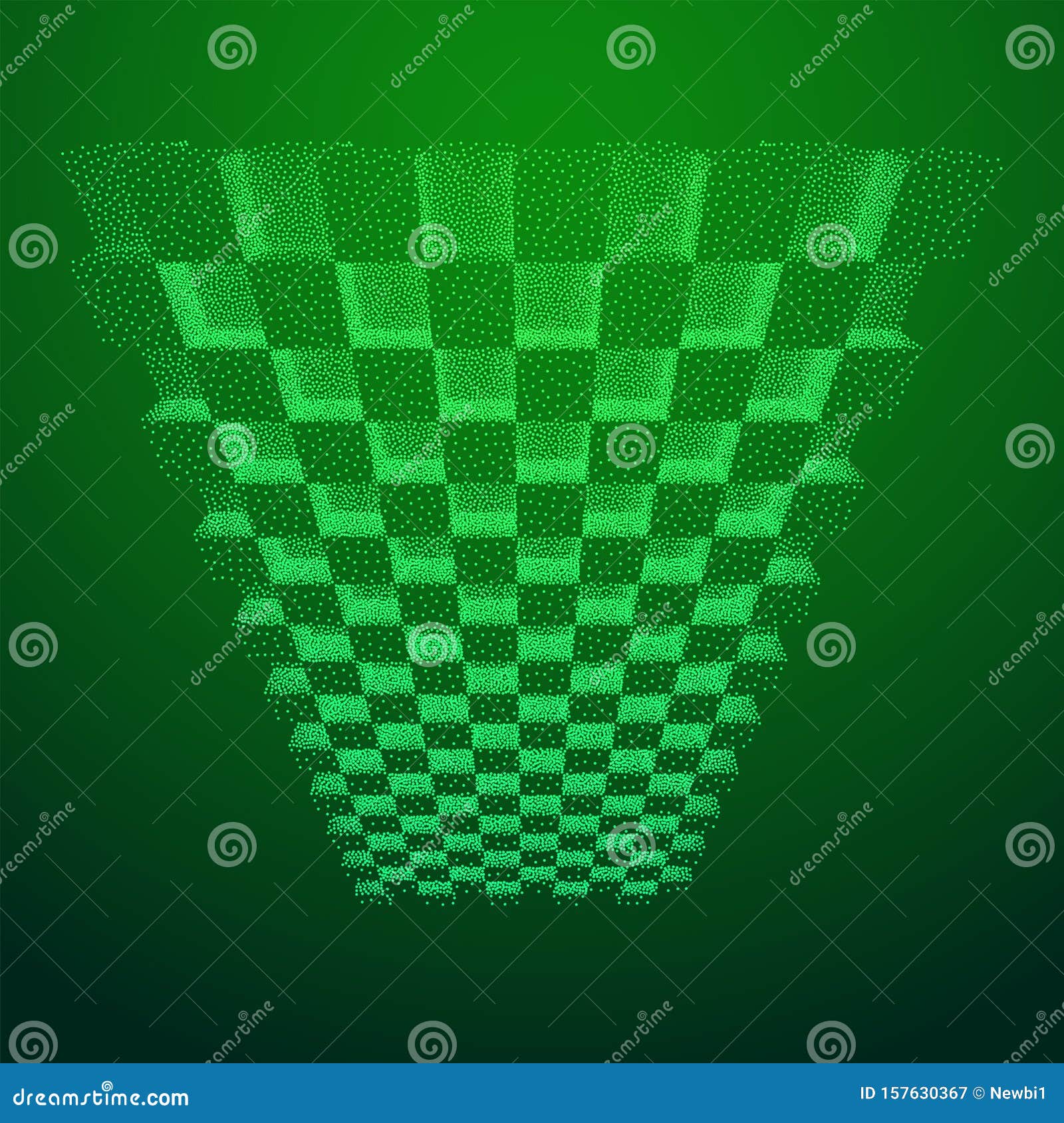 Dotwork Halftone Low Poly Style Geometrical Boxes Stock Vector ...