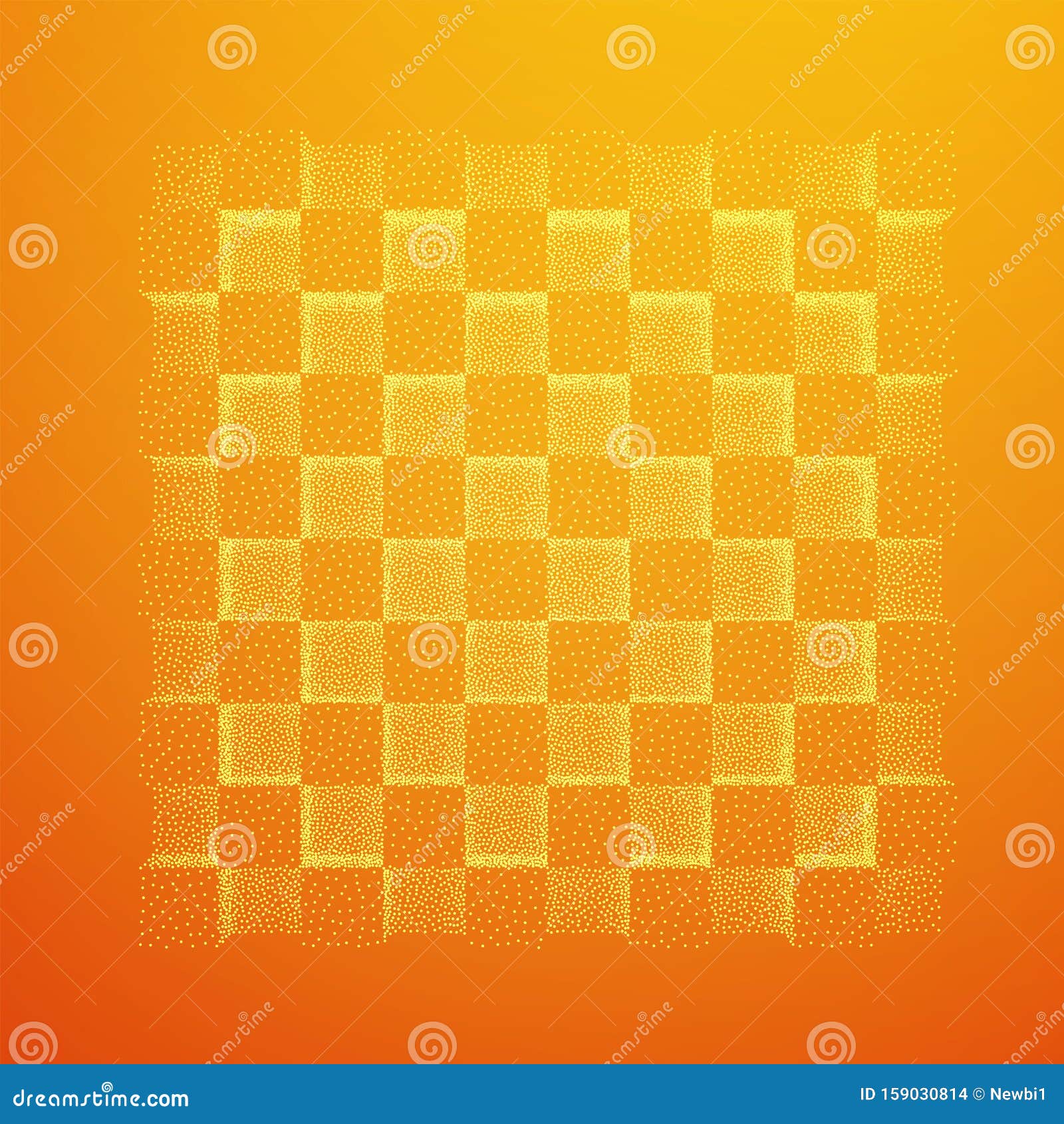 Dotwork Halftone Low Poly Style Geometrical Boxes Stock Vector ...