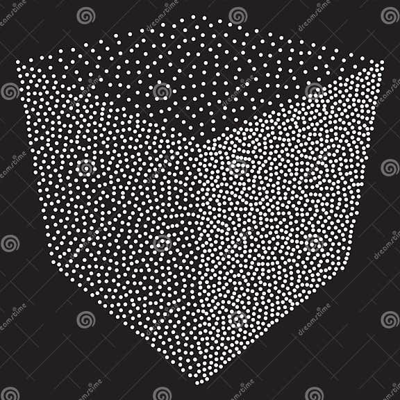 Dotwork Halftone Vector Cube Icon Stock Vector - Illustration of icon, gradient: 88202522
