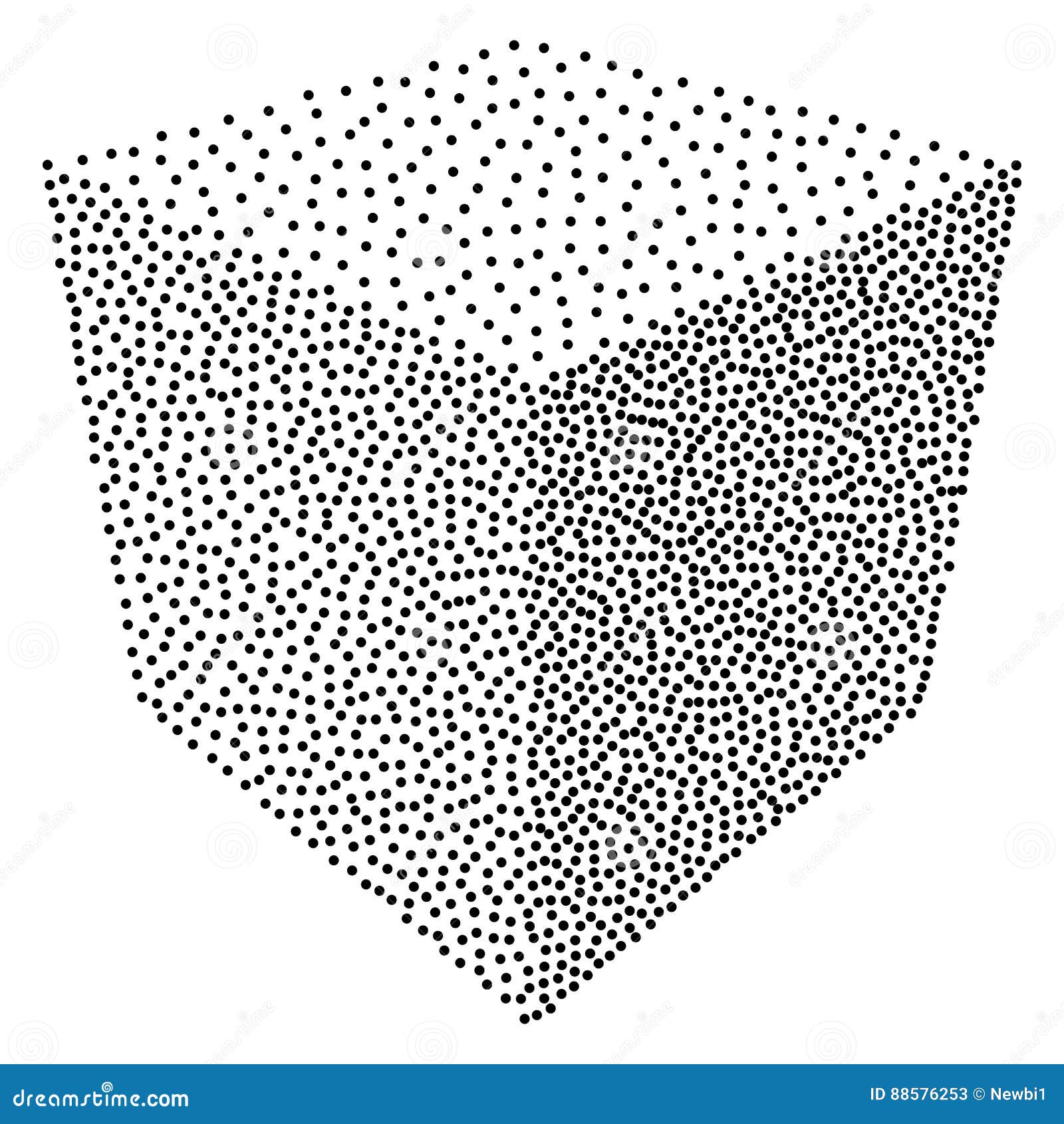 Dotwork Halftone Vector Cube Icon Stock Vector - Illustration of container, empty: 88576253