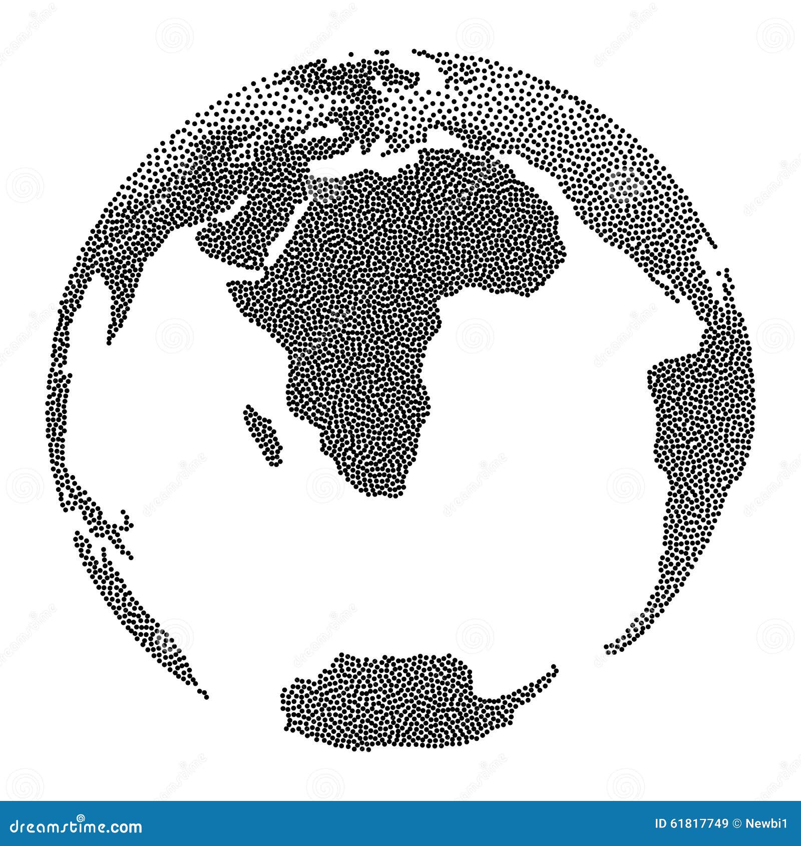 Dotwork Halftone Vector Earth Globe Stock Vector - Illustration of ...