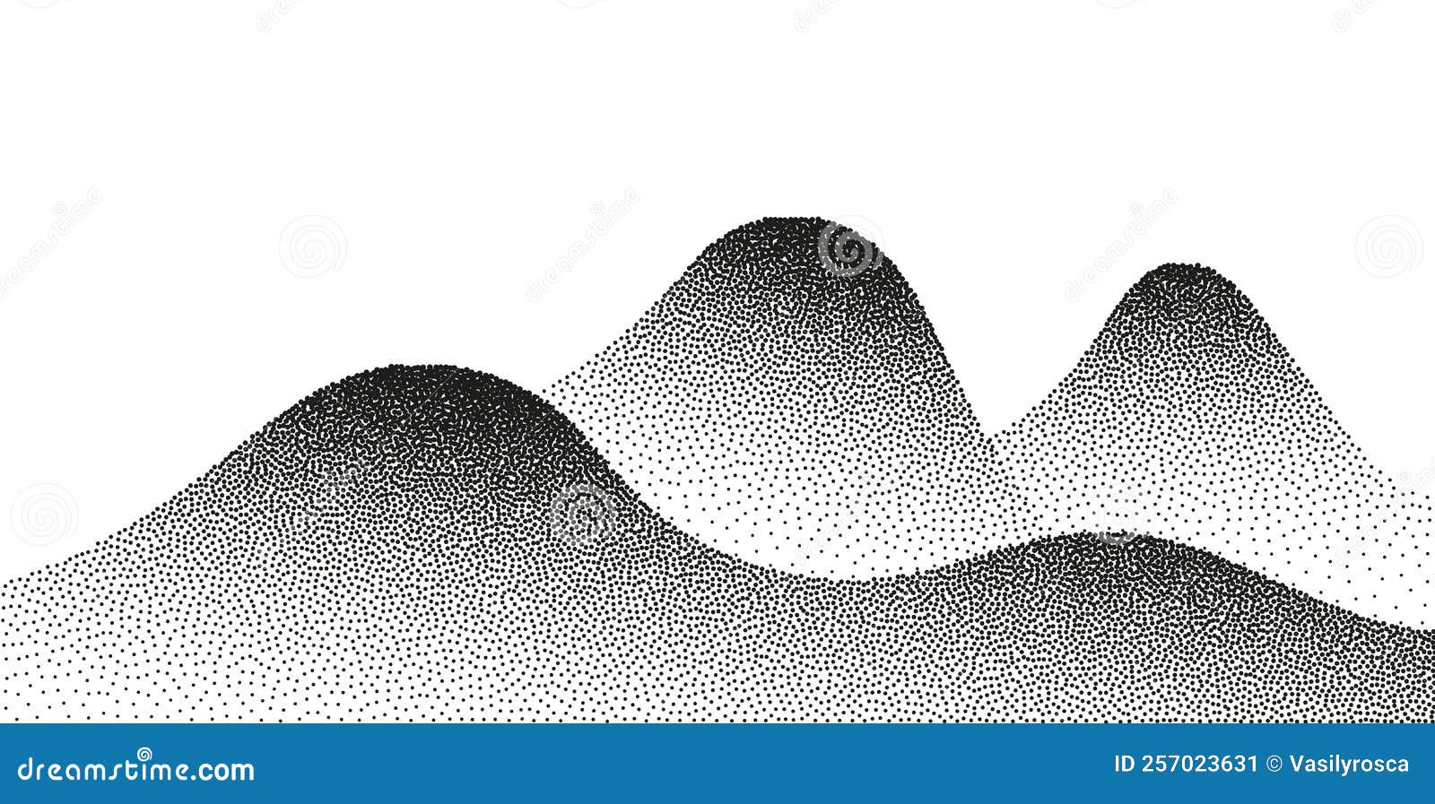 Dotwork Mountain Noise Sand Grain Gradient Vector Background Grunge ...