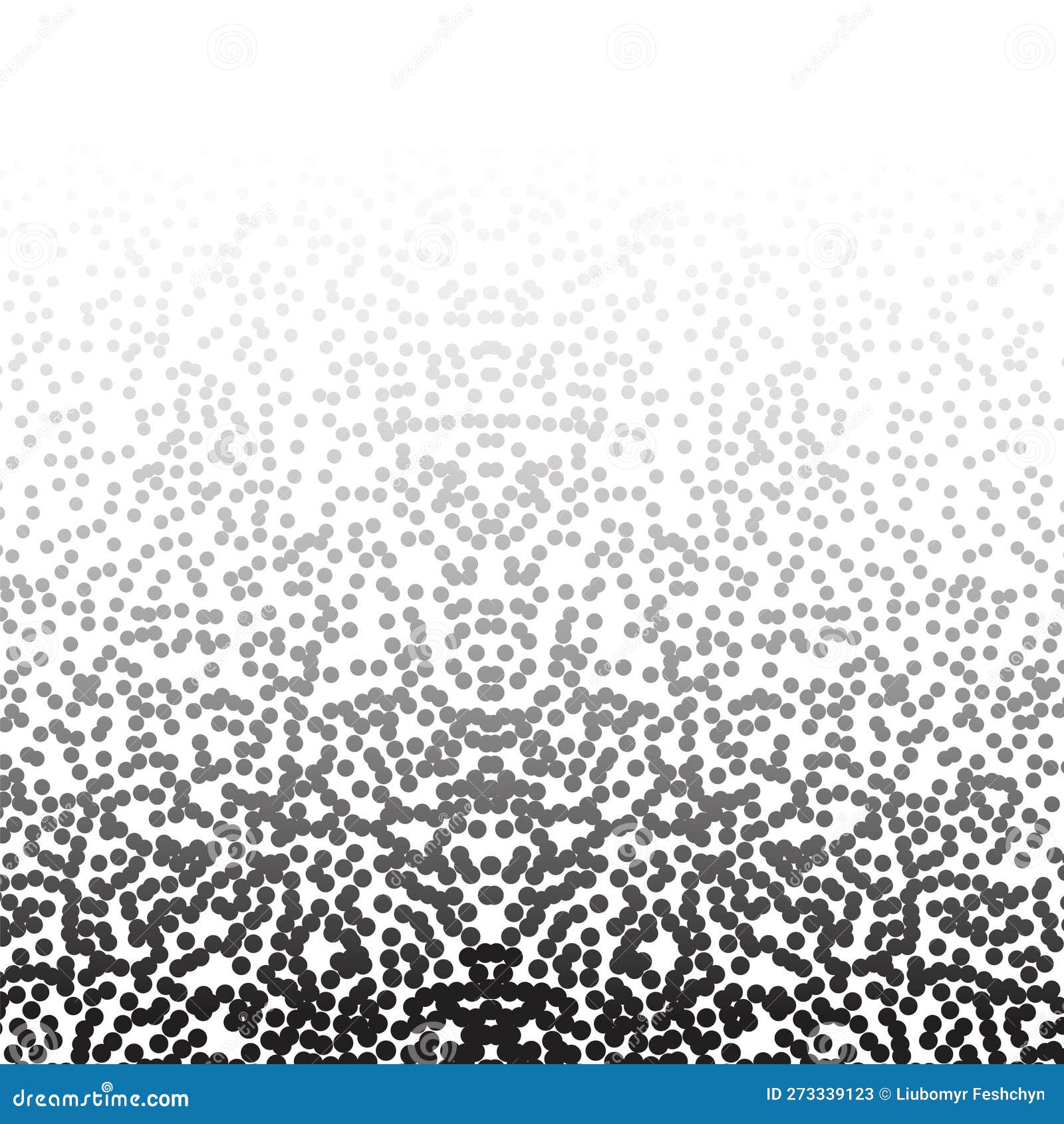 Dotwork Noise Gradient Vector Background. Black Noise Stipple Dots ...