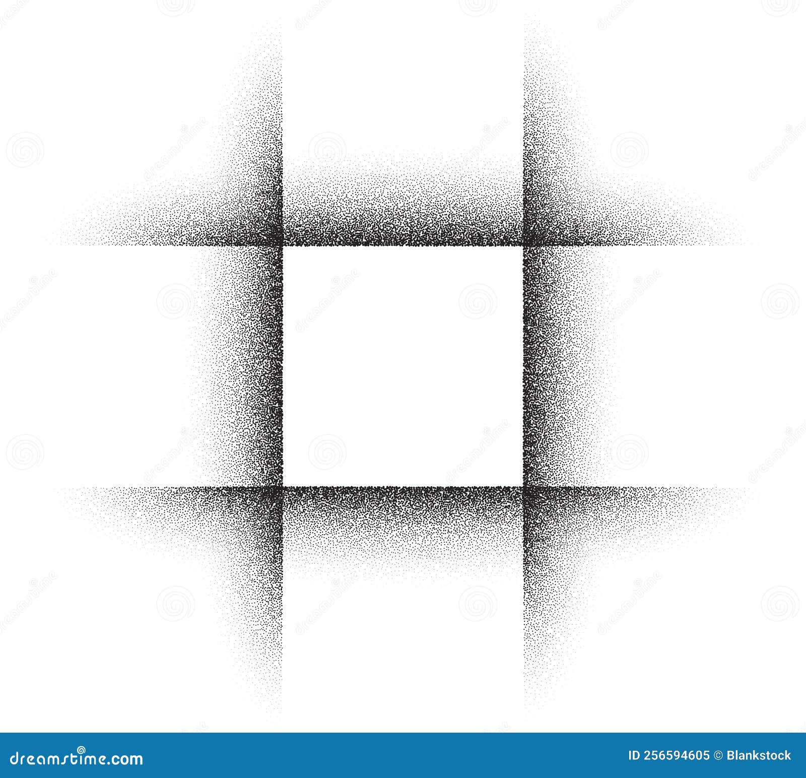 Set Of 51 Square Stipple Pattern For Design. Tile Spots Cartoon Vector ...