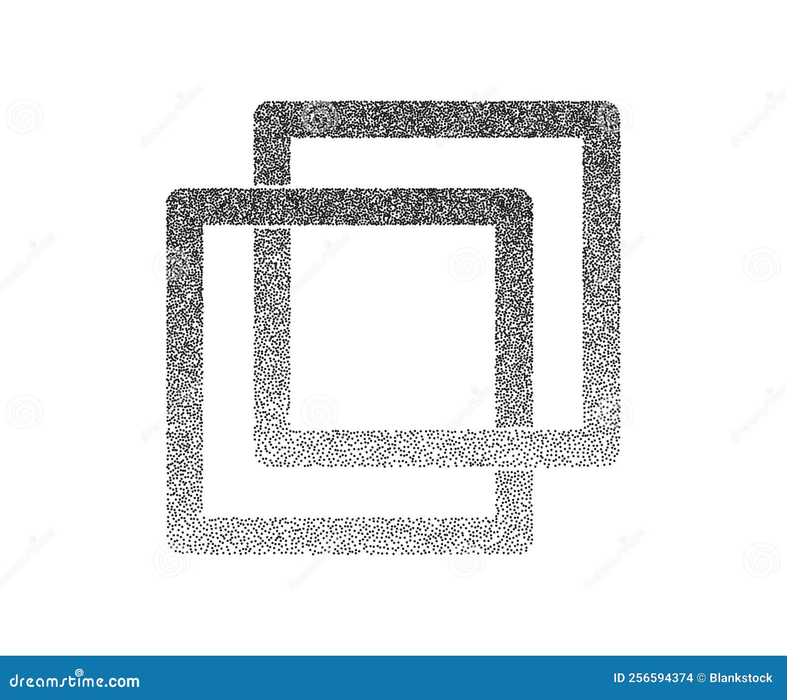 Set Of 51 Square Stipple Pattern For Design. Tile Spots Cartoon Vector ...