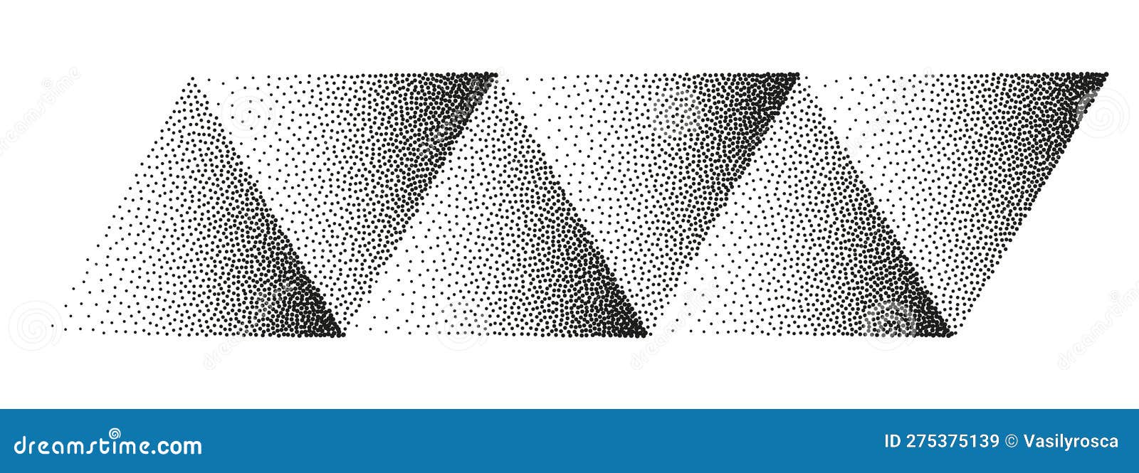 Triangle Grain Pattern Background. Black Noise Stipple Dots Frames ...