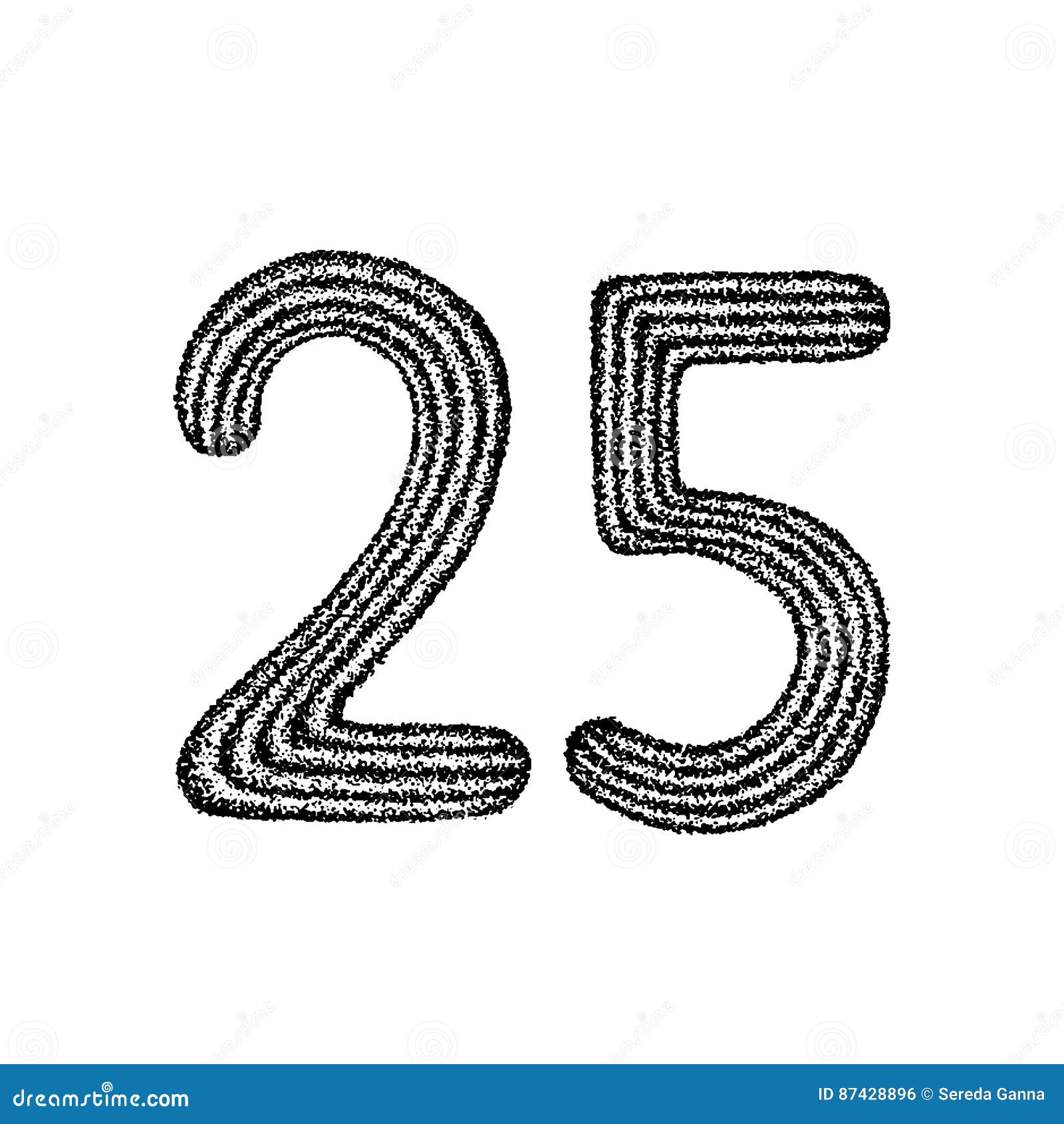 1th, 2nd And 3rd Dotwork Number. 123 Black Noise Stipple Dots Digits ...