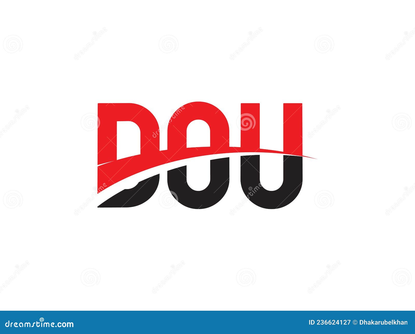 DOU Letter Initial Logo Design Vector Illustration Stock Vector ...
