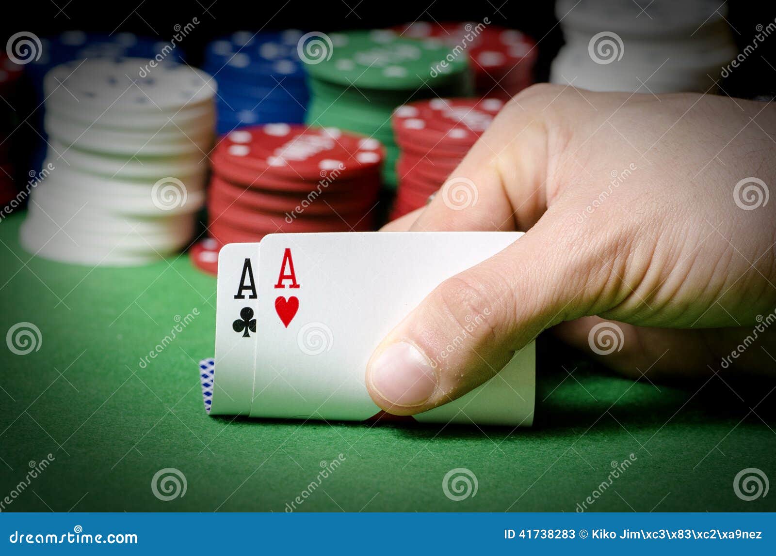 Double ace in poker stock image. Image of casino, success - 41738283
