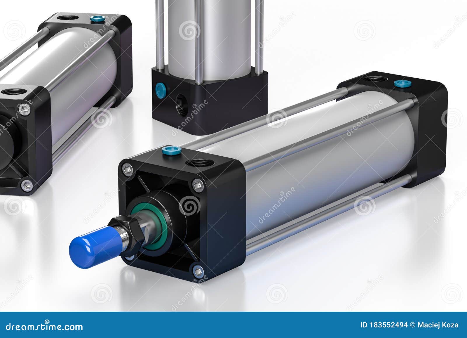 Pneumatic Cylinder Actuators , Installation , Maintenance Royalty-Free ...