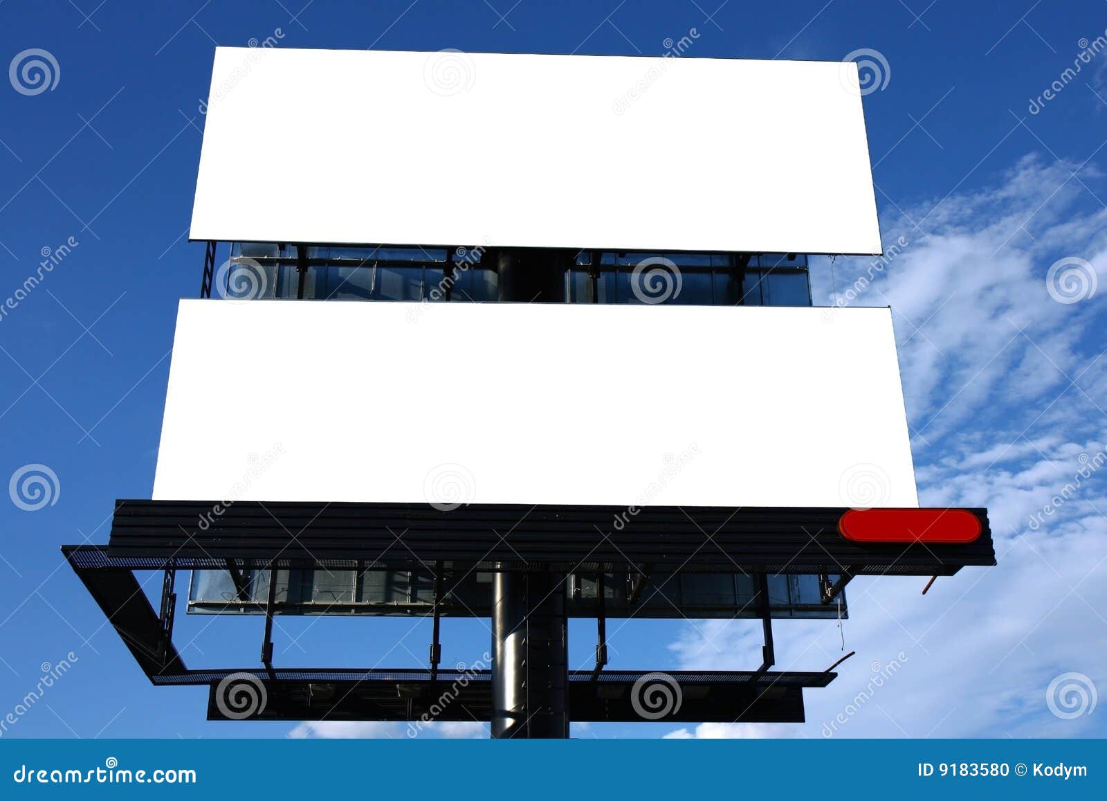 Double Advertisement Billboard Stock Photo - Image of large, market ...