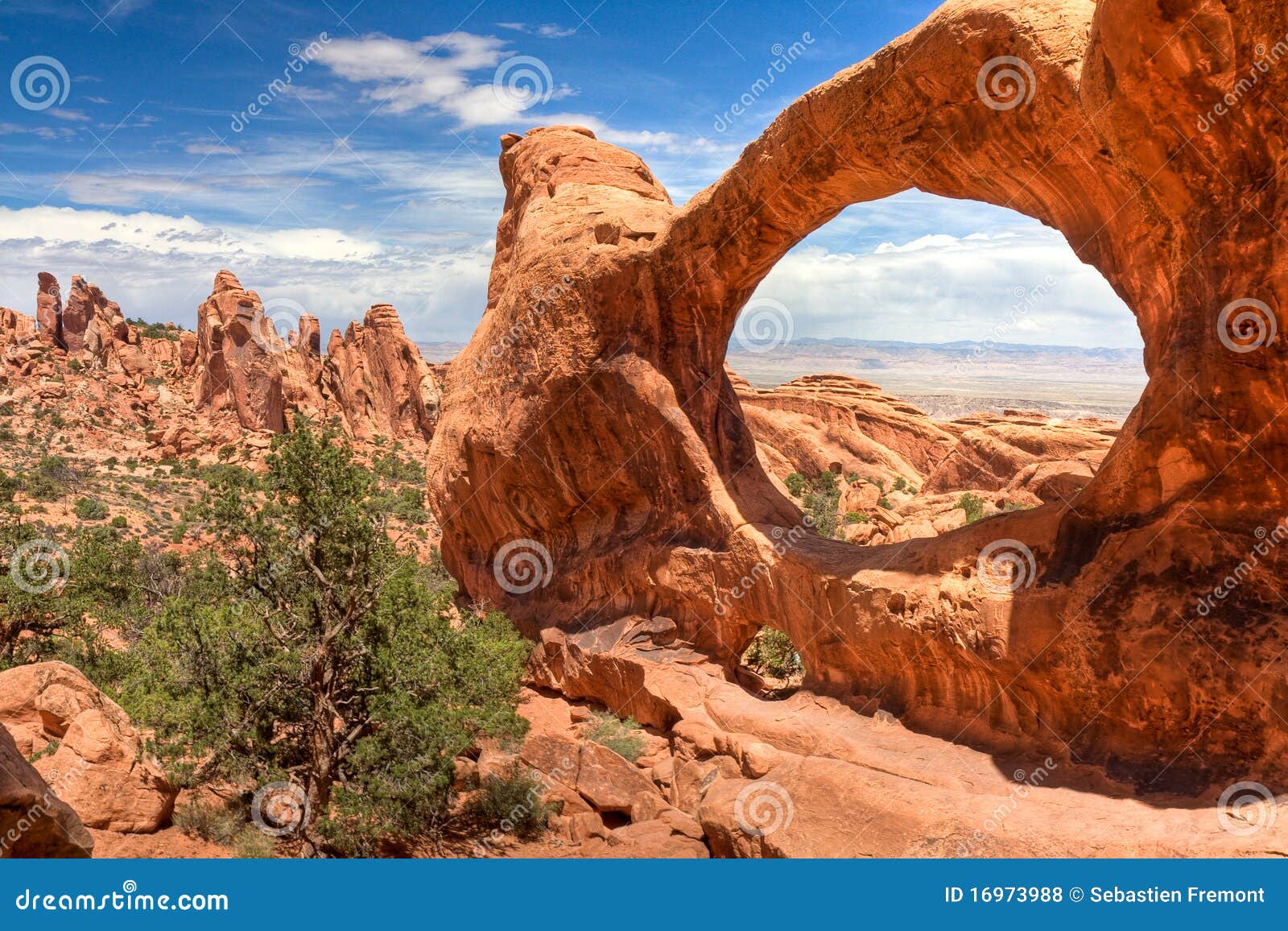 Double Arch stock photo. Image of desert, point, attraction - 16973988