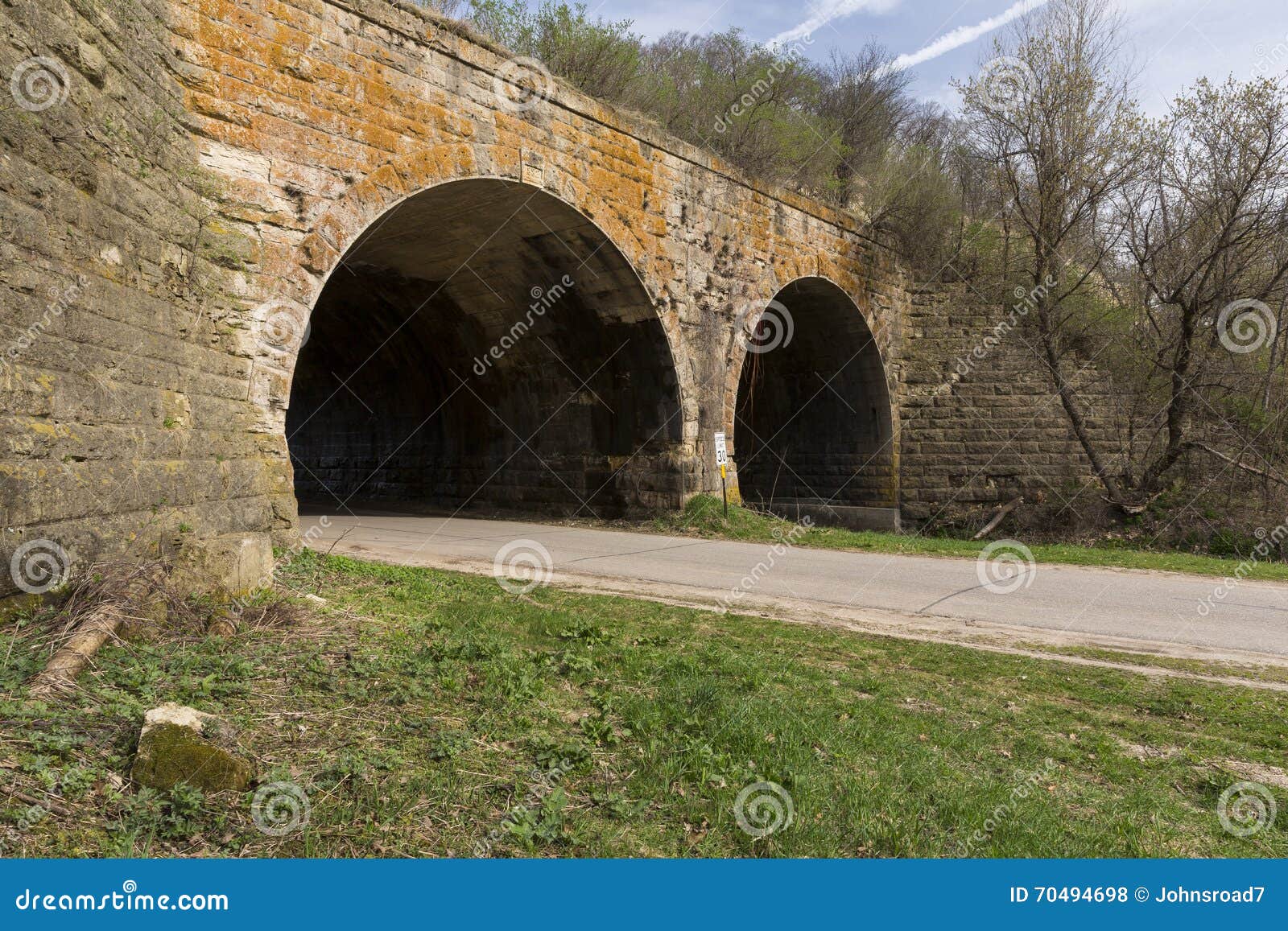 Double Arch Stone Bridge stock photo. Image of railroad - 70494698
