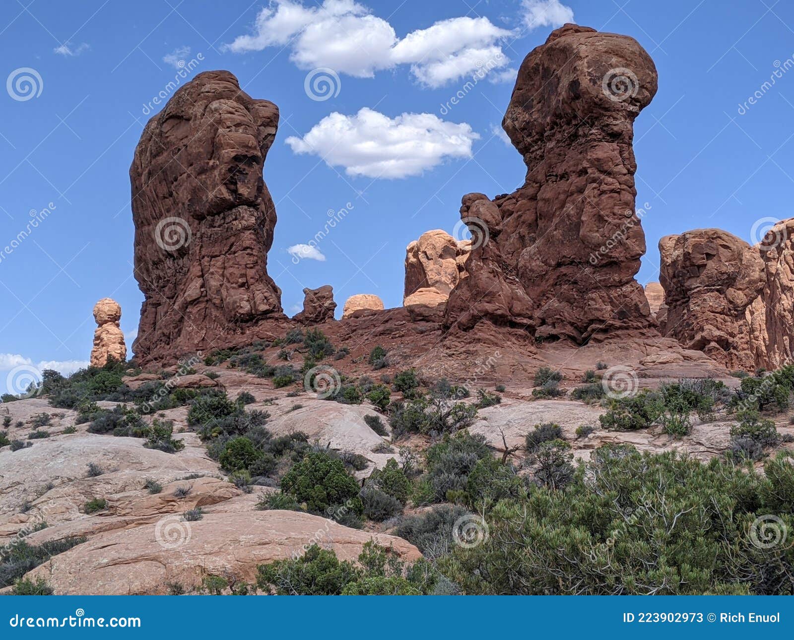 Double Arch Utah stock image. Image of double, plateau - 223902973