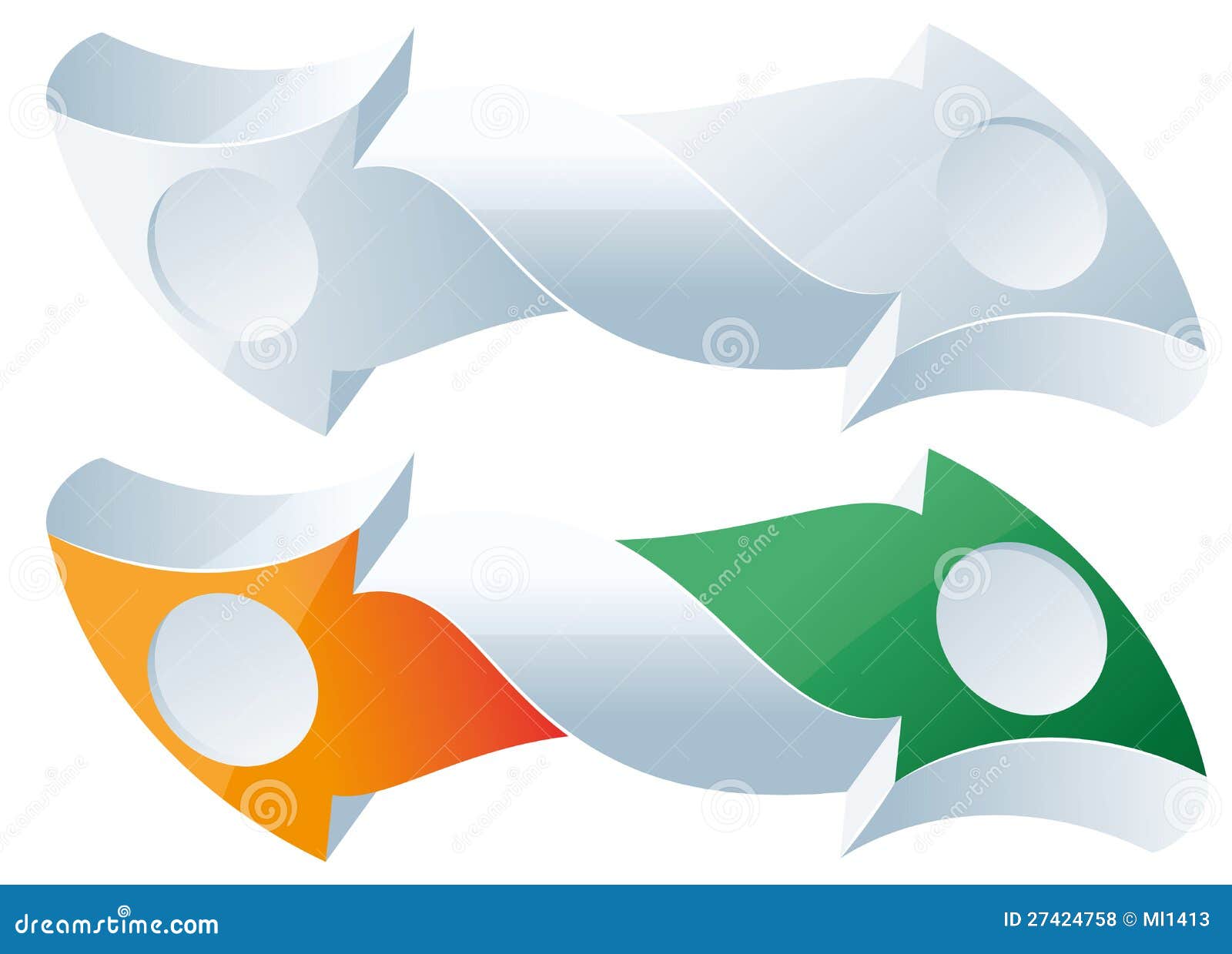 Double arrow stock vector. Illustration of design, information - 27424758