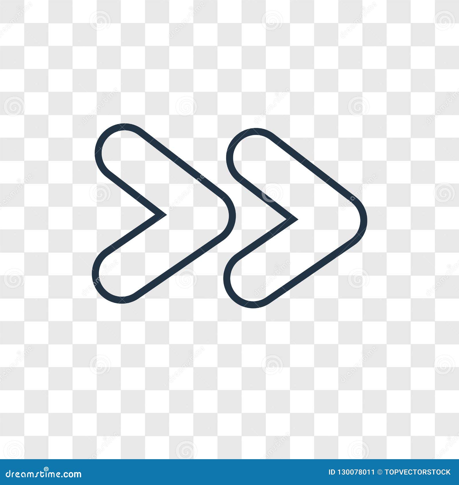 Double Arrow Vector Icon On White Background. Flat Vector Double Arrow ...