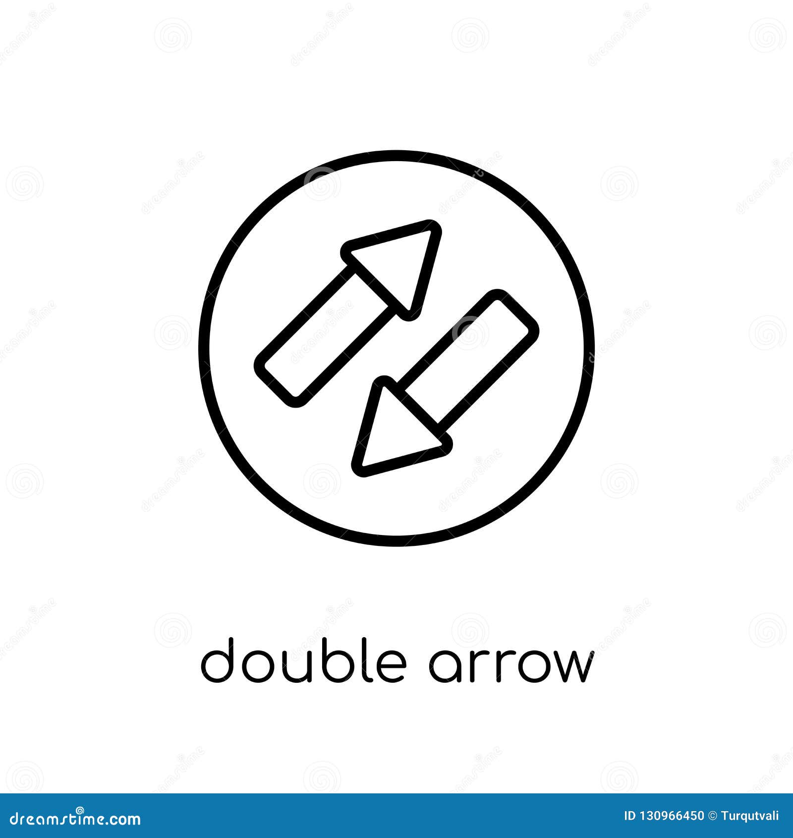 Double Arrow Icon from Collection. Stock Vector - Illustration of ...