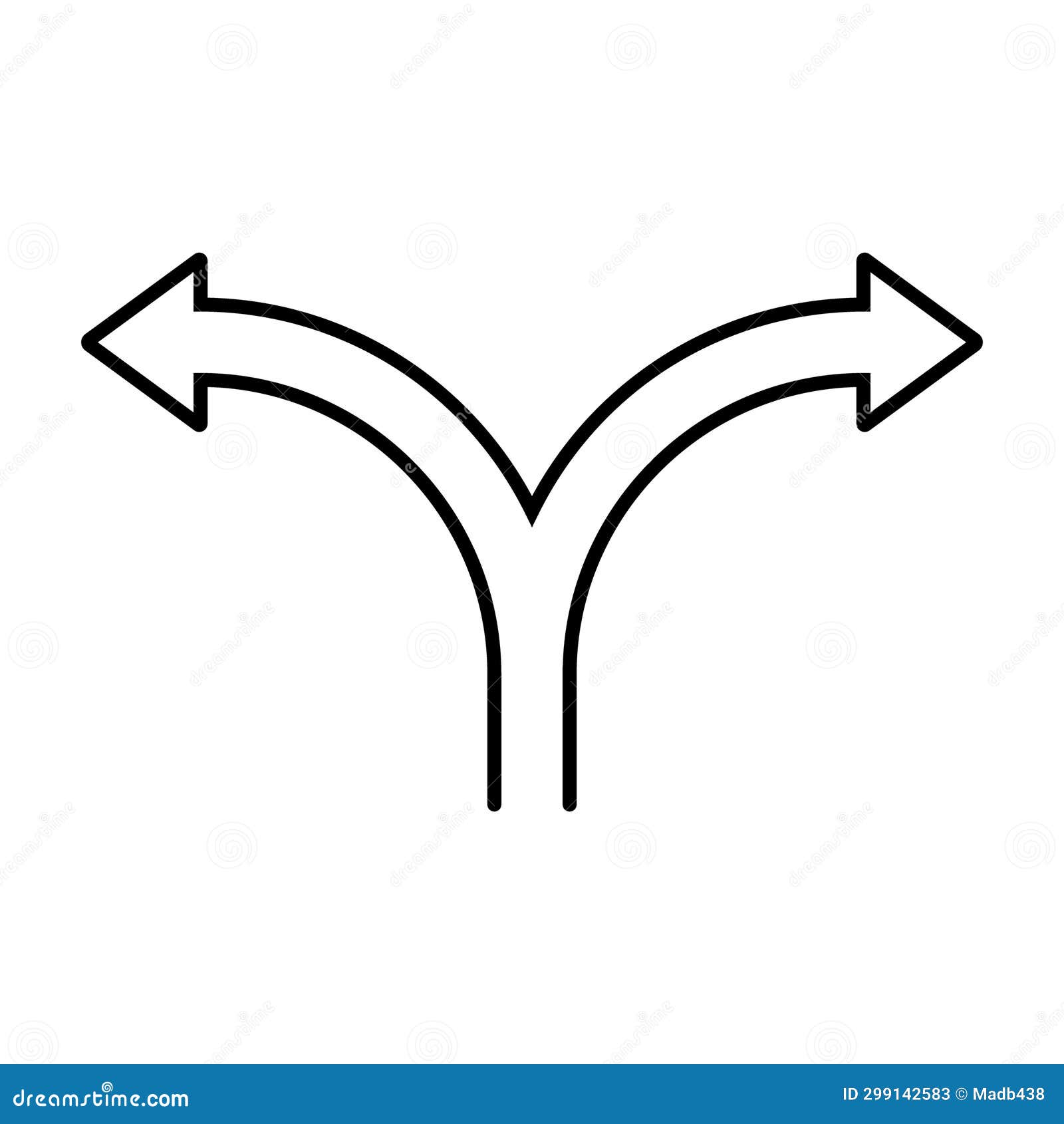 Double Arrow Icon Design in Linear Style. Vector. Stock Illustration ...