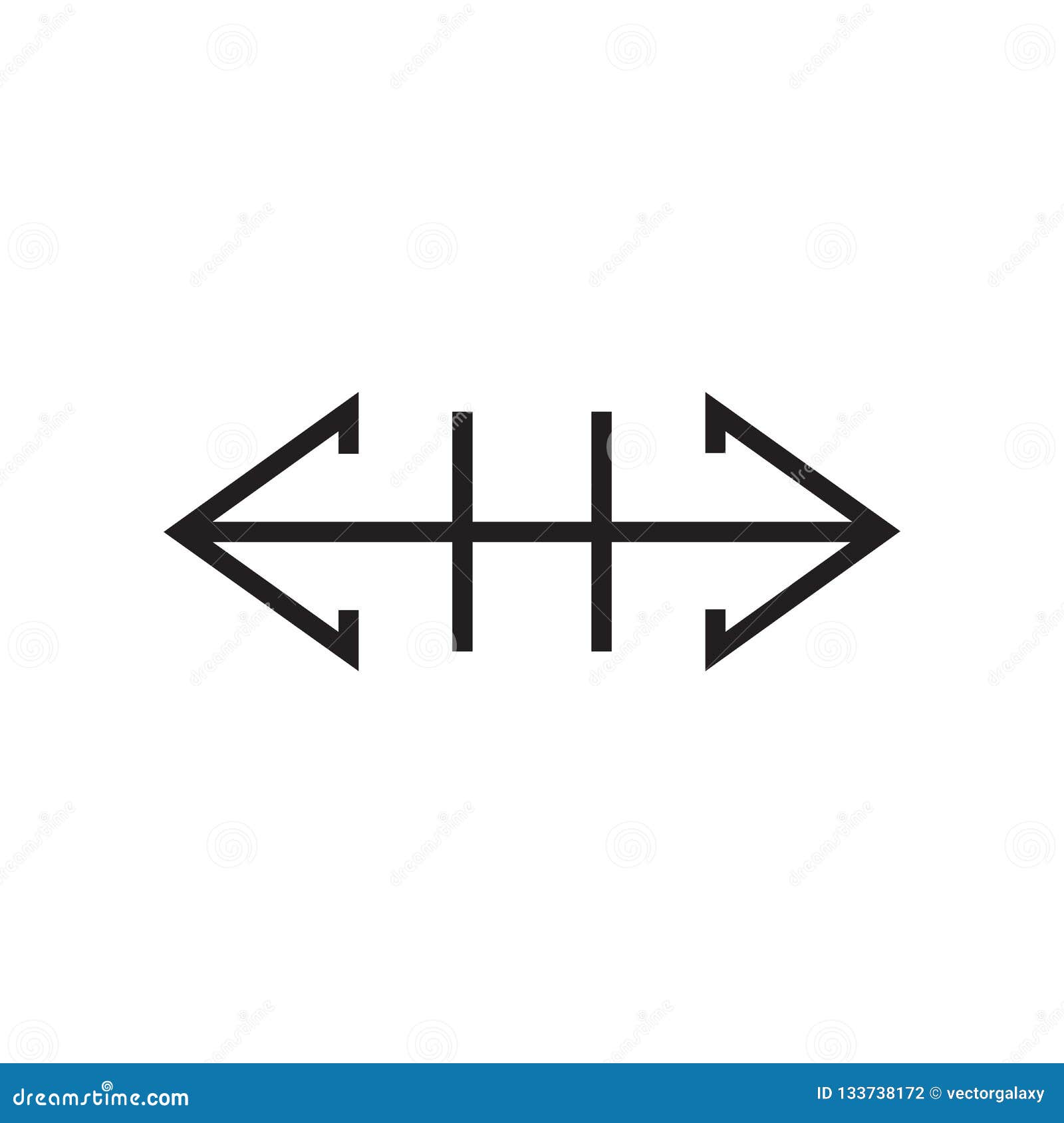Double Arrow Icon Vector Sign and Symbol Isolated on White Background ...