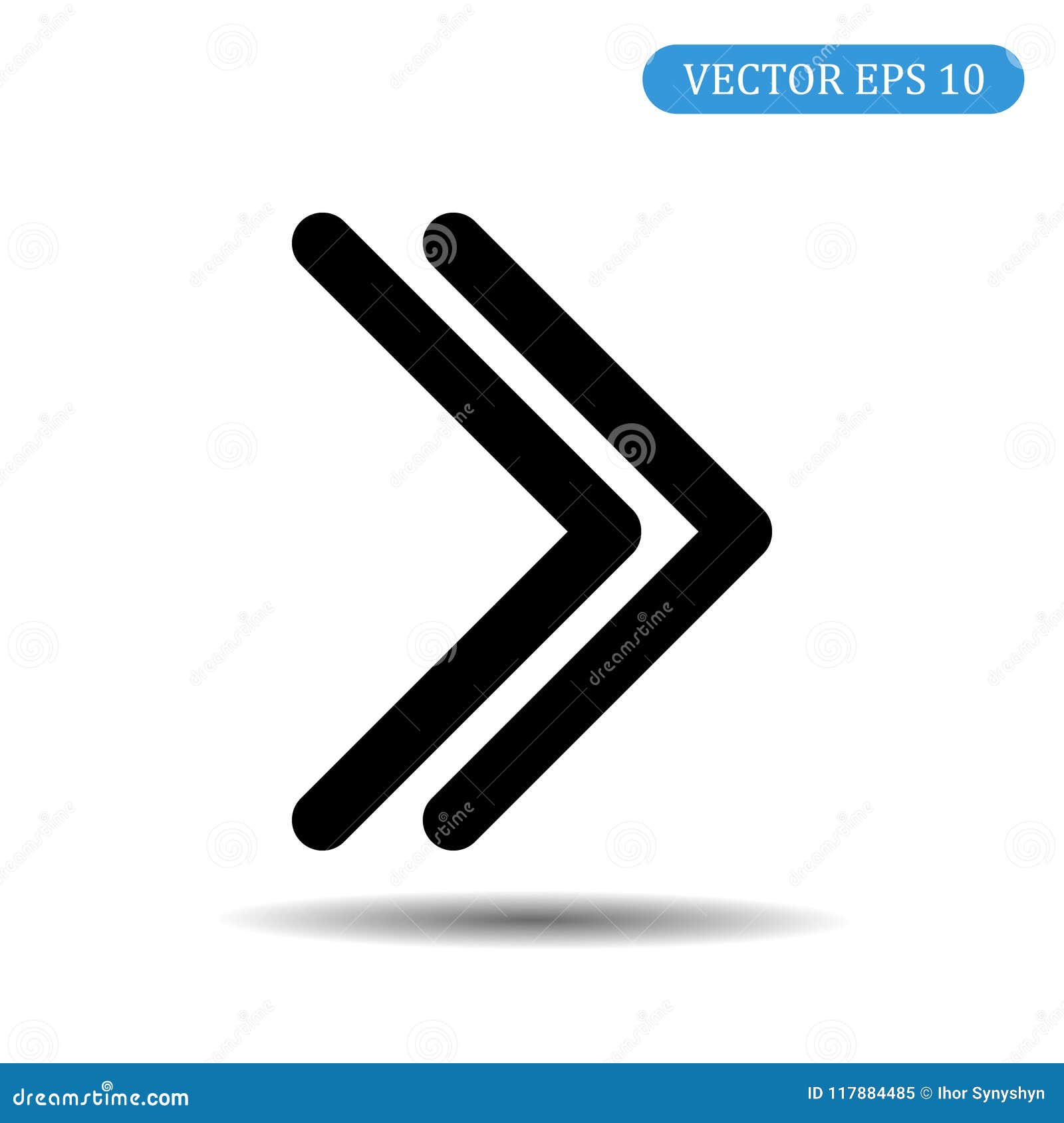 Double Arrow Right. Vector Illustration Eps 10 Stock Vector ...