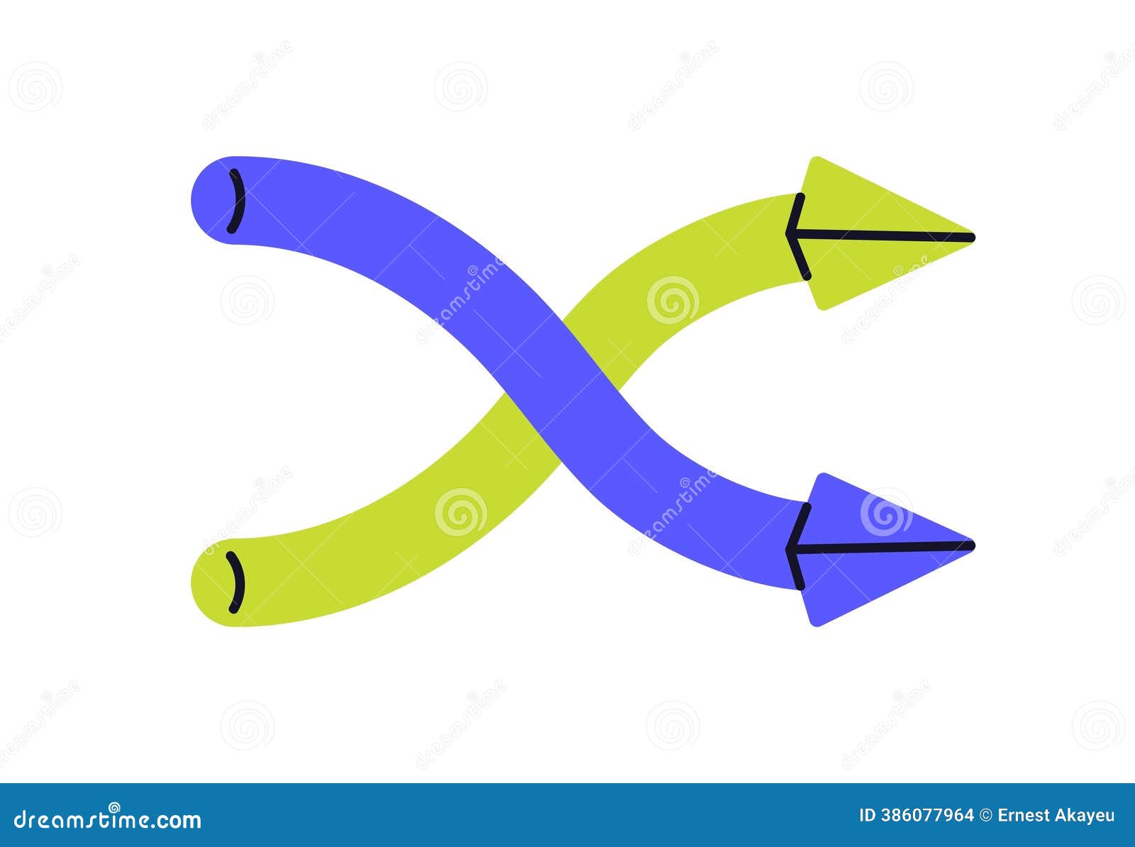 Double Arrow Logo Symbol. Up And Down Vector Arrows | CartoonDealer.com ...
