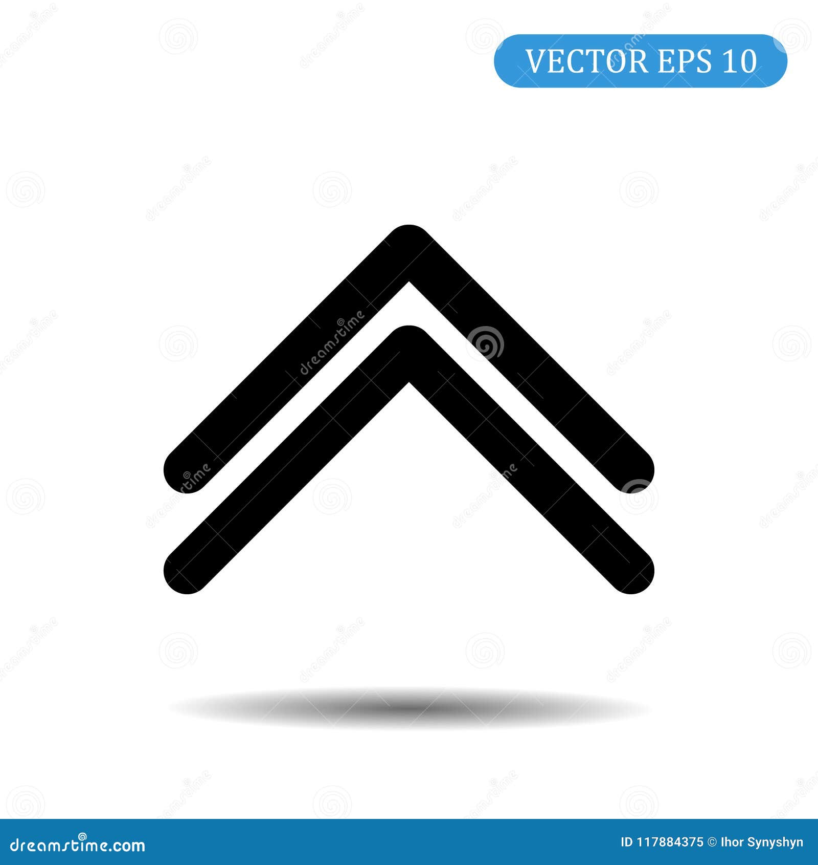 Double Arrow Up. Vector Illustration Eps 10 Stock Vector - Illustration ...