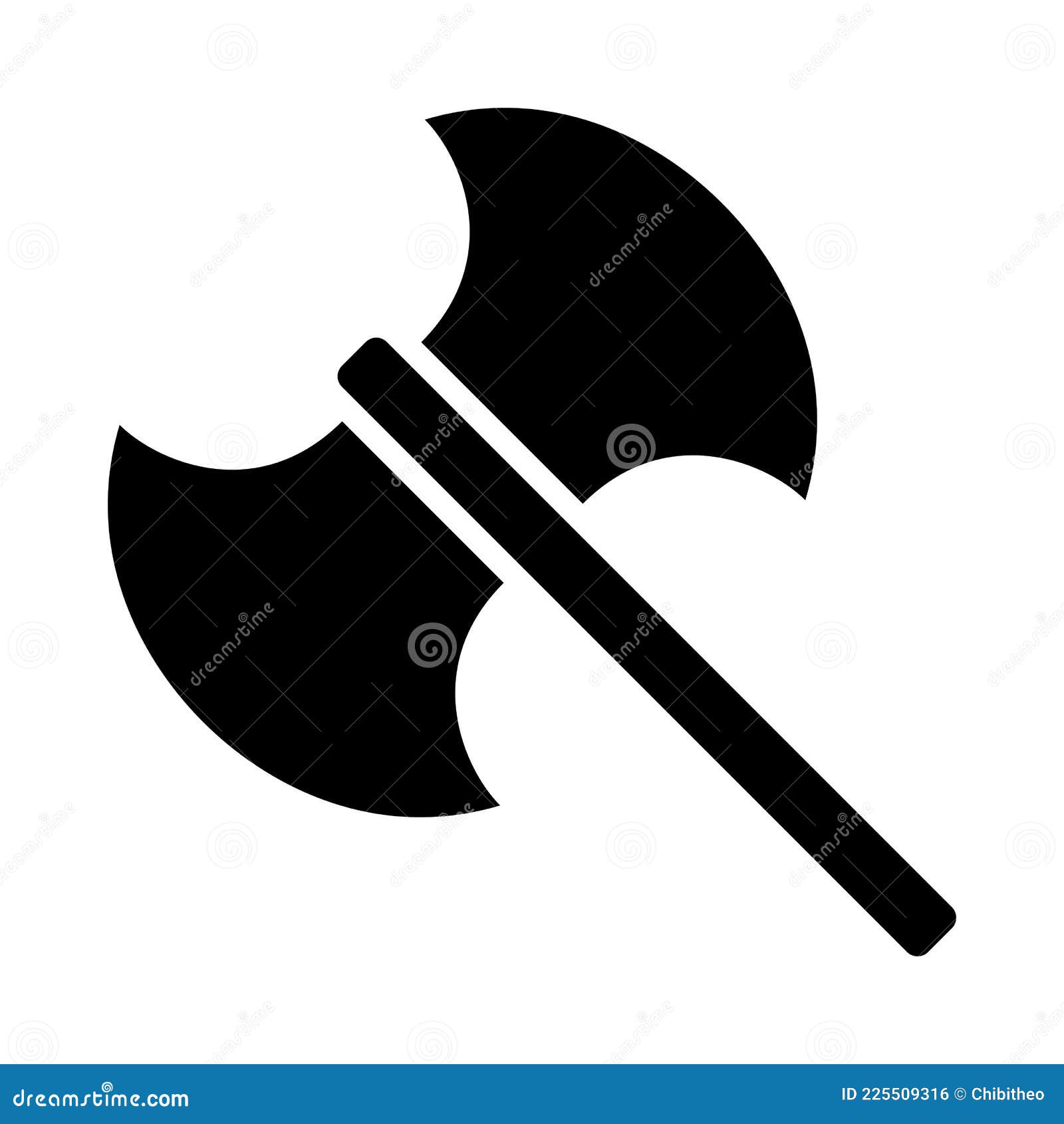 Double Ax Icon. Simple Vector Modern Icon Stock Vector - Illustration ...