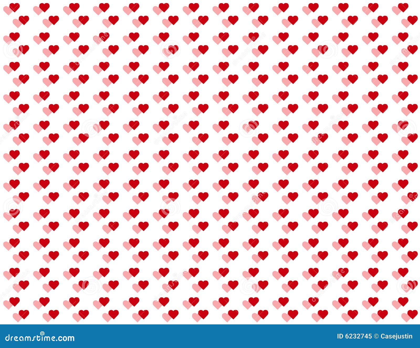 Double Baby Hearts Seamless Background Stock Vector - Illustration of ...