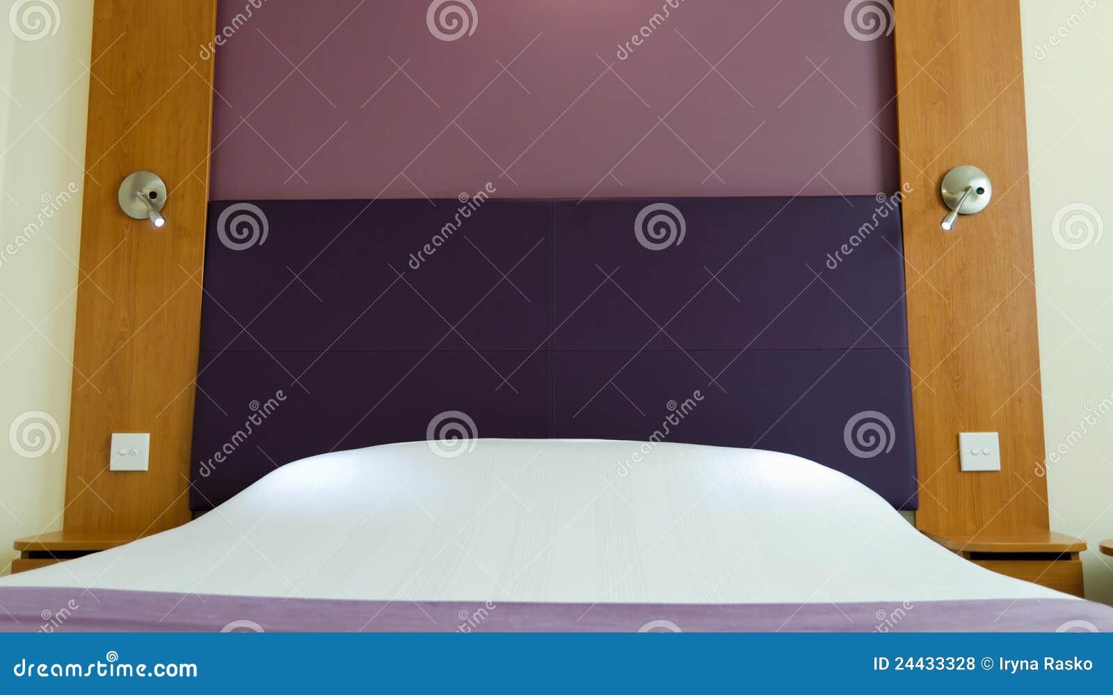 Double bad stock photo. Image of cozy, king, cover, interior - 24433328
