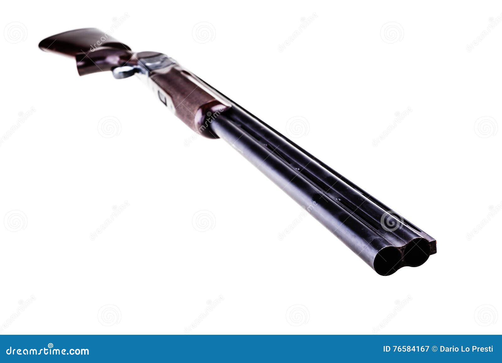 Double Barrel Shotgun Isolated Stock Image - Image of object, classic ...