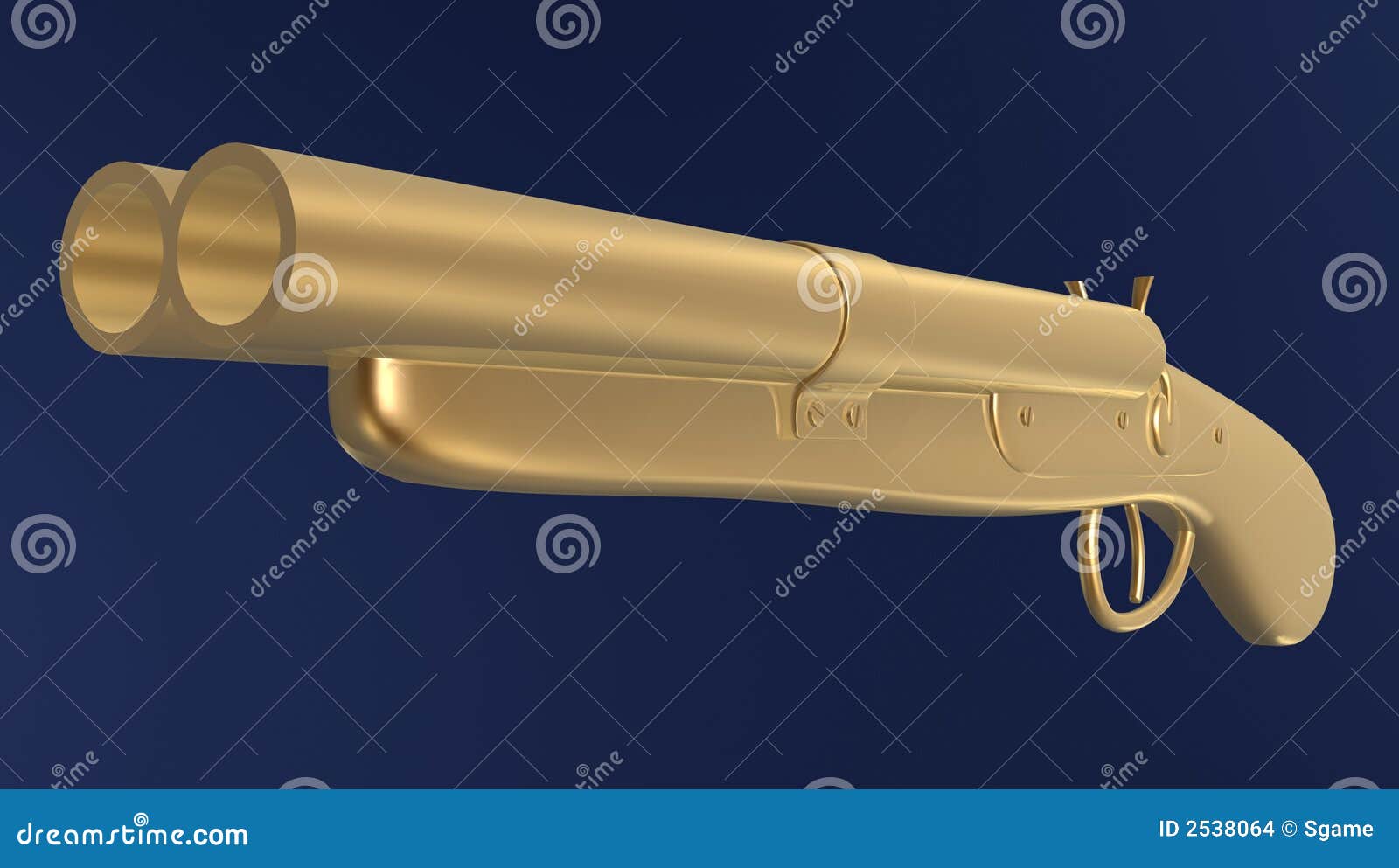 Double Barreled Gun Thin Line Icon. Ammunition Vector Illustration ...