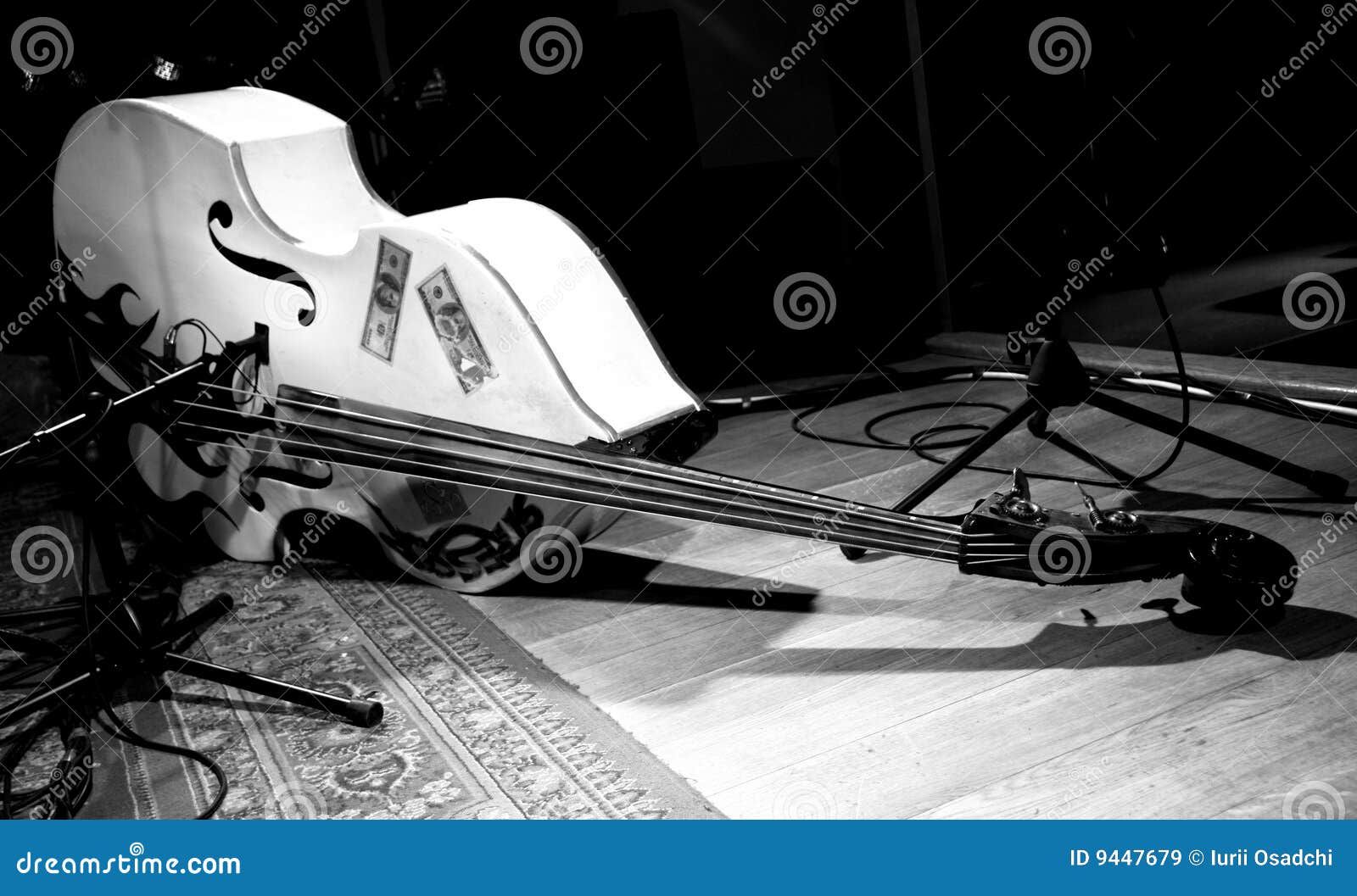 Double Bass (Contrabass) stock image. Image of ensemble - 9447679