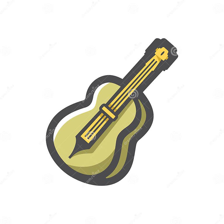 Double Bass Music Instrument Vector Icon Cartoon Illustration Stock Vector Illustration Of