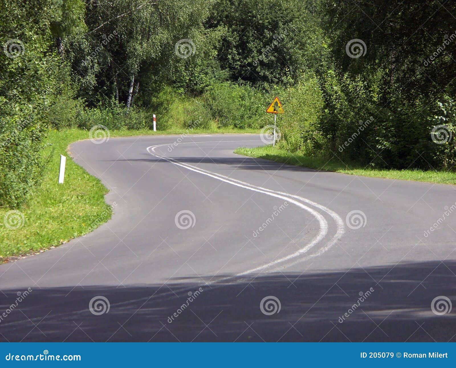 Double Bend Road Royalty Free Stock Images - Image: 205079