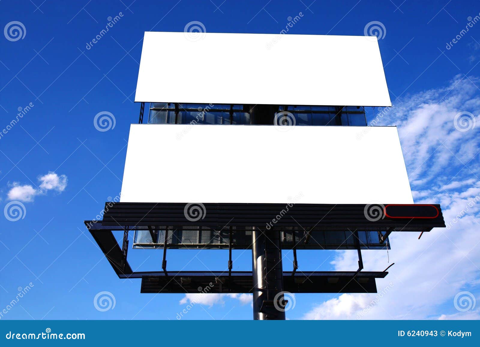 Double Big Outdoor Advertisement Billboard Stock Image - Image of ...