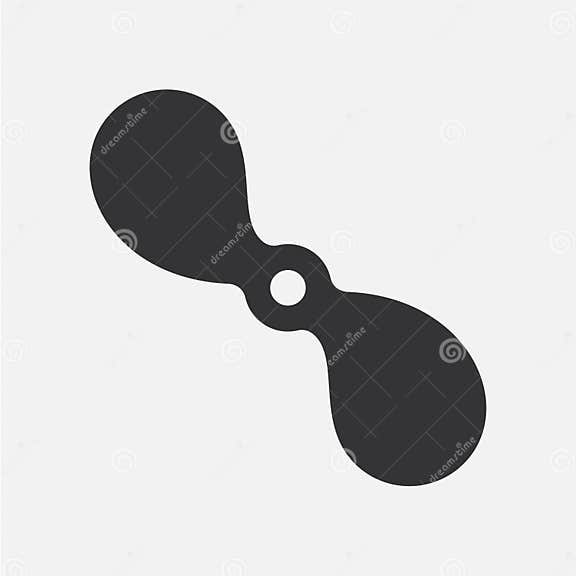 Double-bladed Propeller. Flat Vector Icon Stock Vector - Illustration ...