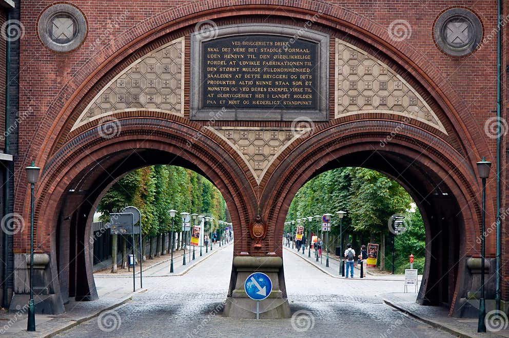 Double brick portal stock image. Image of decorative - 27748387