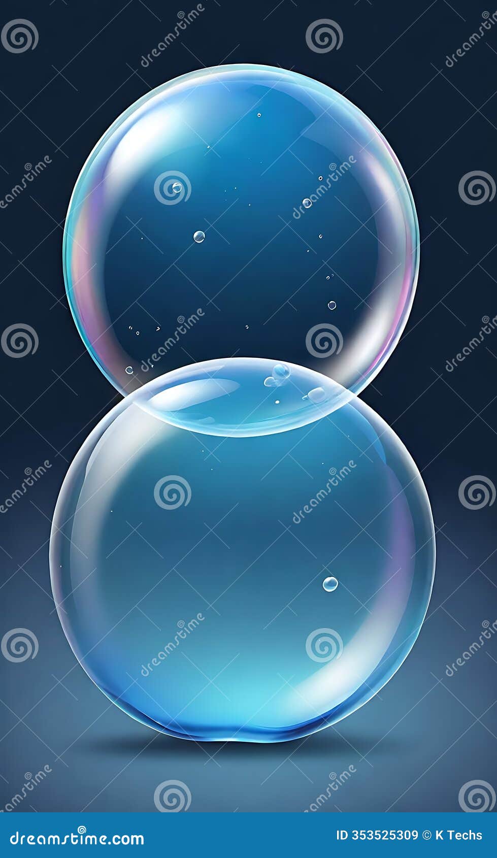 Double Bubbles stock illustration. Illustration of clean - 353525309