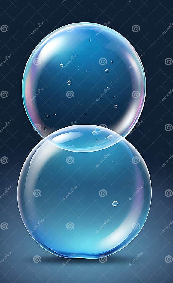 Double Bubbles stock illustration. Illustration of clean - 353525309