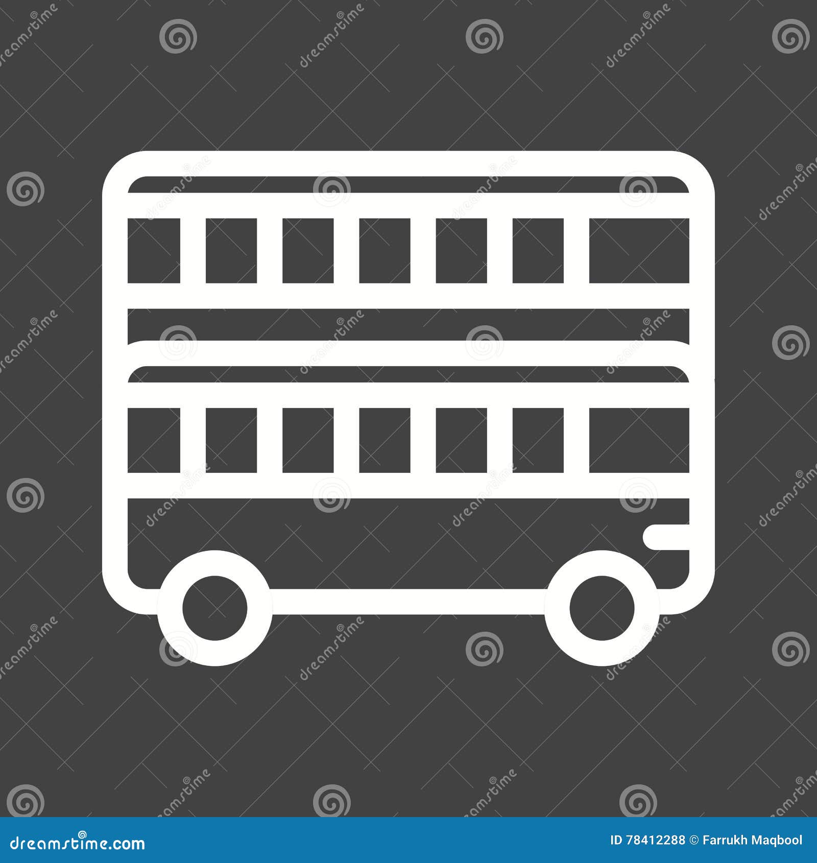 Double Bus stock vector. Illustration of traffic, double - 78412288